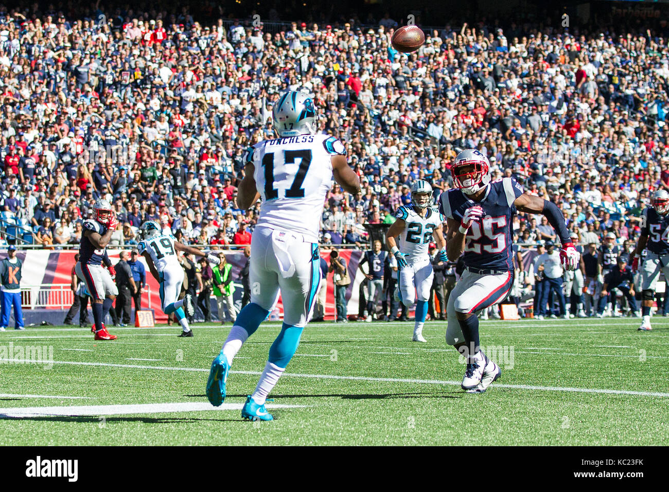 Gillette Stadium. 1st Oct, 2017. MA, USA; Carolina Panthers wide ...