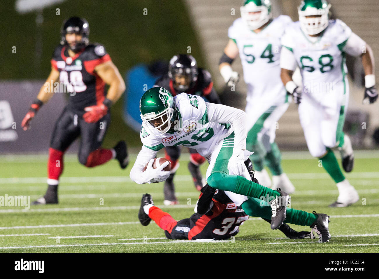 Ottawa, Canada. 29th Sep, 2017. Saskatchewan Roughriders Jonathan ...
