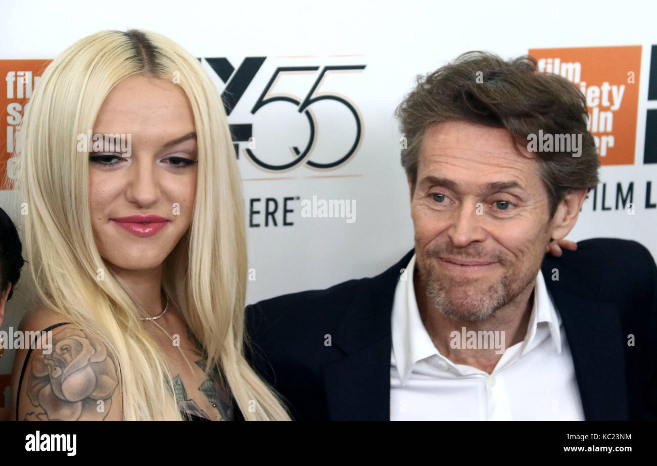 New York, New York, USA. 1st Oct, 2017. Actors BRIA VINAITE and WILLEM ...