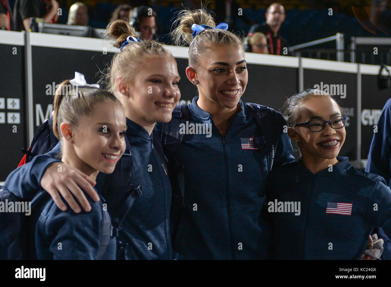 Montreal, Quebec, Canada. 1st Oct, 2017. The US team of ASHTON LOCKLEAR ...