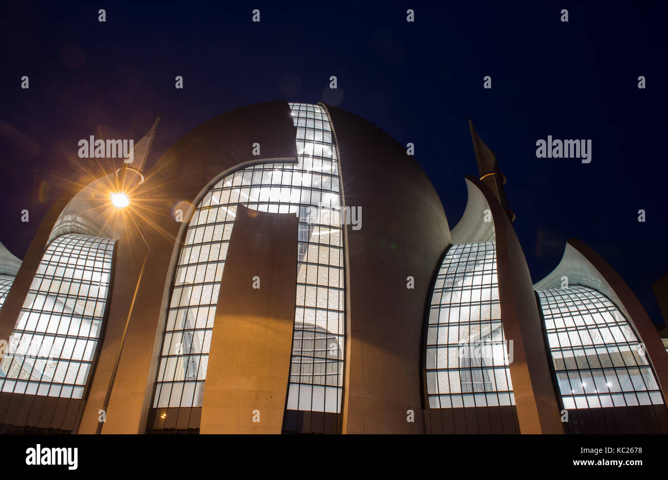 View of the central mosque in Cologne, Germany, 1 October 2017. The ...