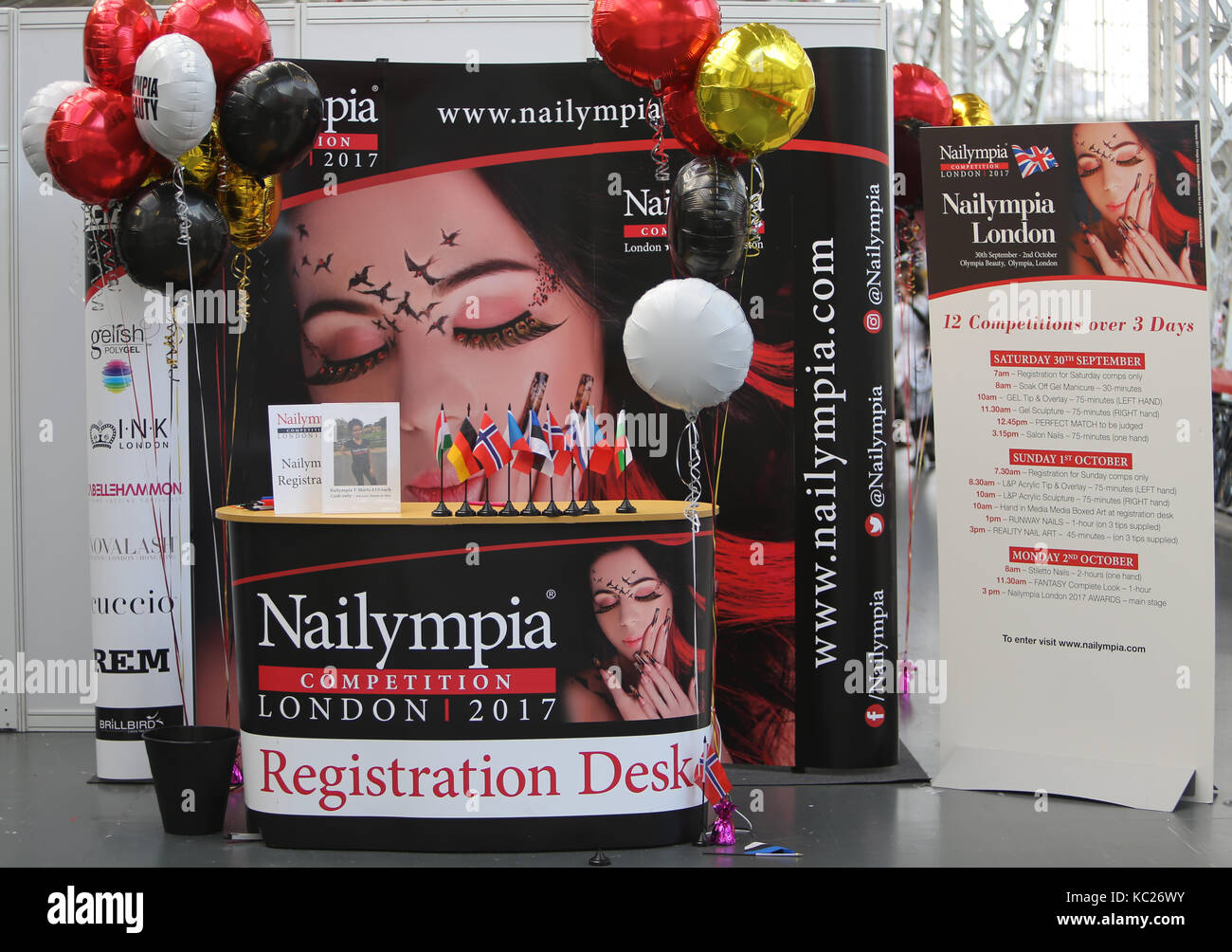 London, UK. 2nd October, 2017. The high expected Nailympia competition ...
