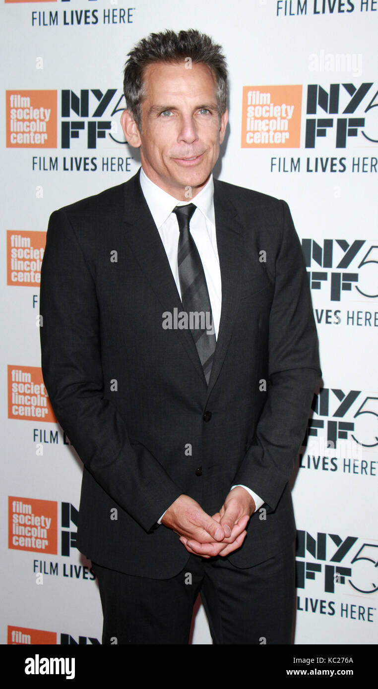 New York, NY, USA. 01st Oct, 2017. Ben Stiller attend 55th New York ...