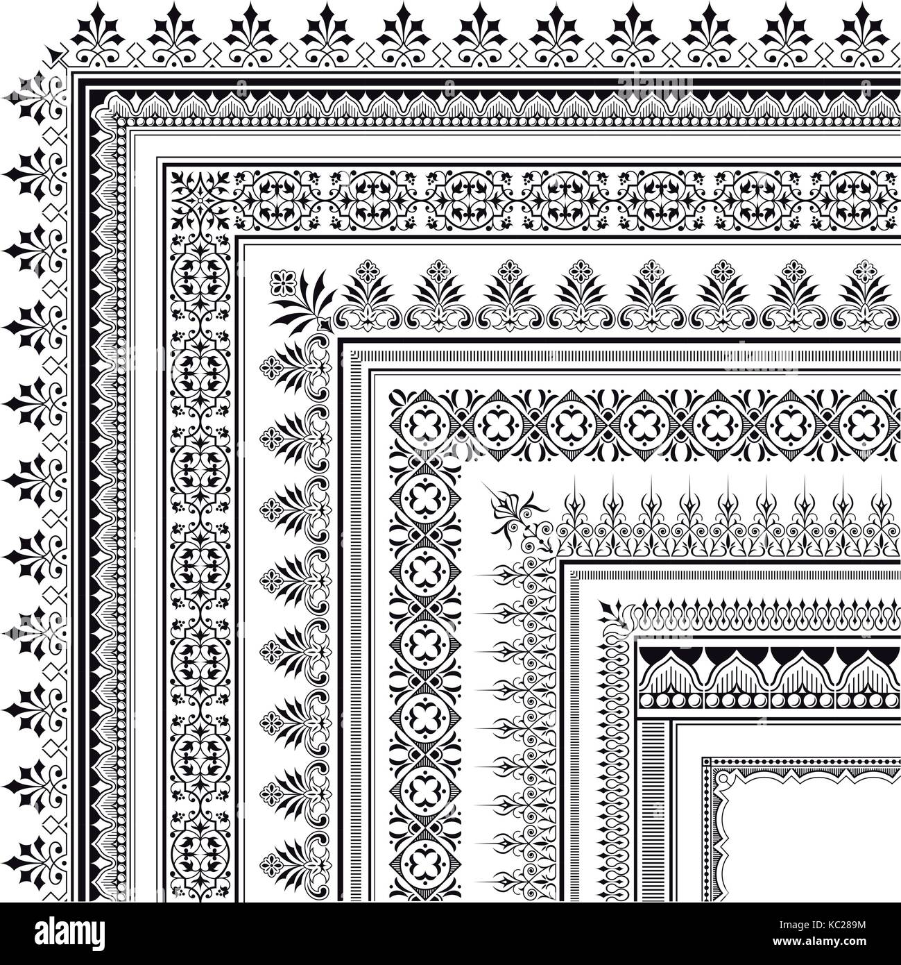 Floral corner design hi-res stock photography and images - Alamy