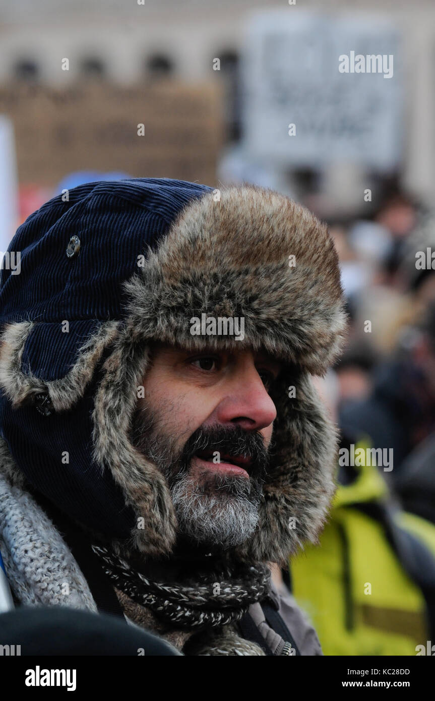 Thousands protest wolves killing in Lyon, France Stock Photo - Alamy
