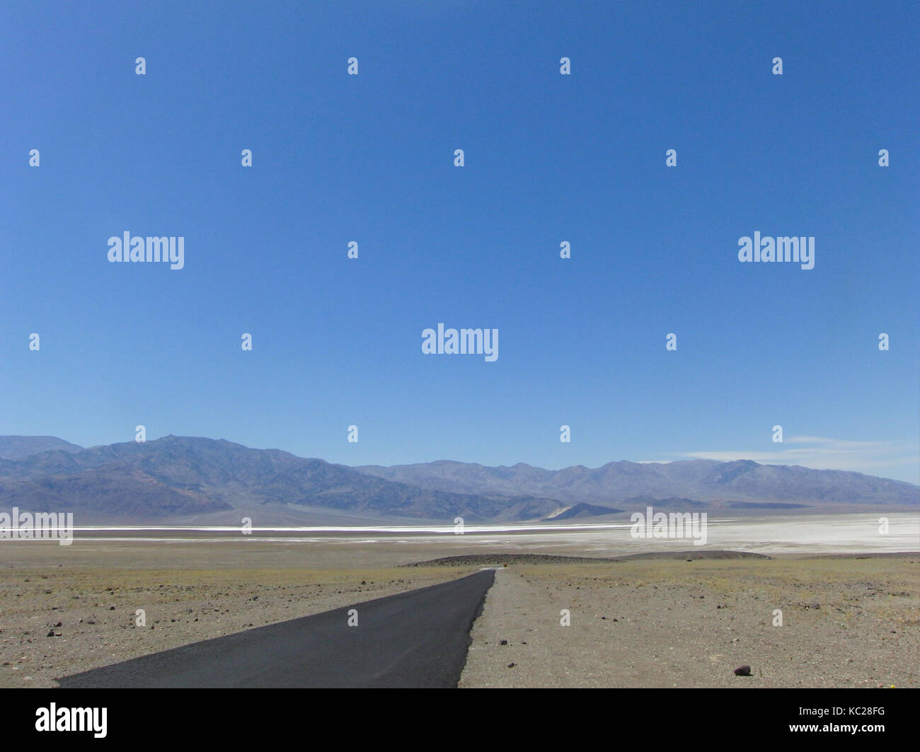 Open landscape with the road and mountains on background. Fantastic ...