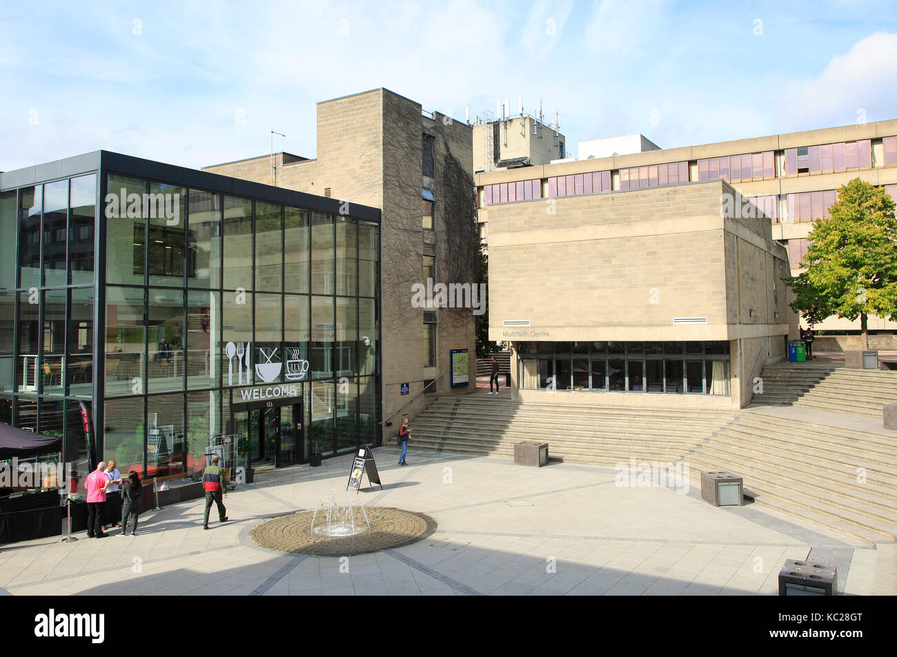 Buildings on the campus of University of East Anglia, Norwich, Norfolk ...
