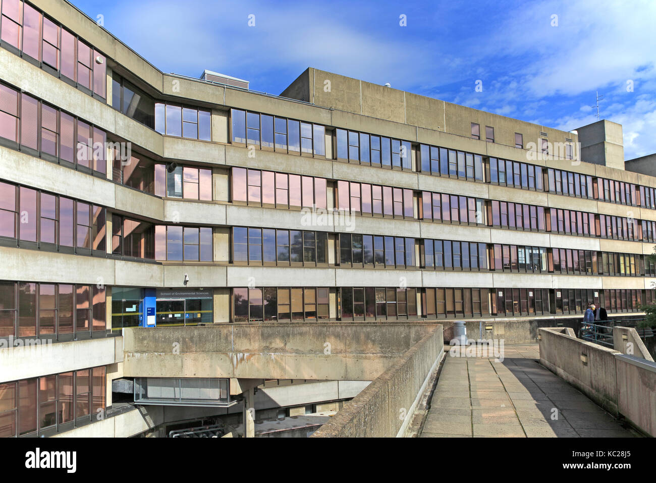 Modern architecture buildings campus of University of East Anglia ...