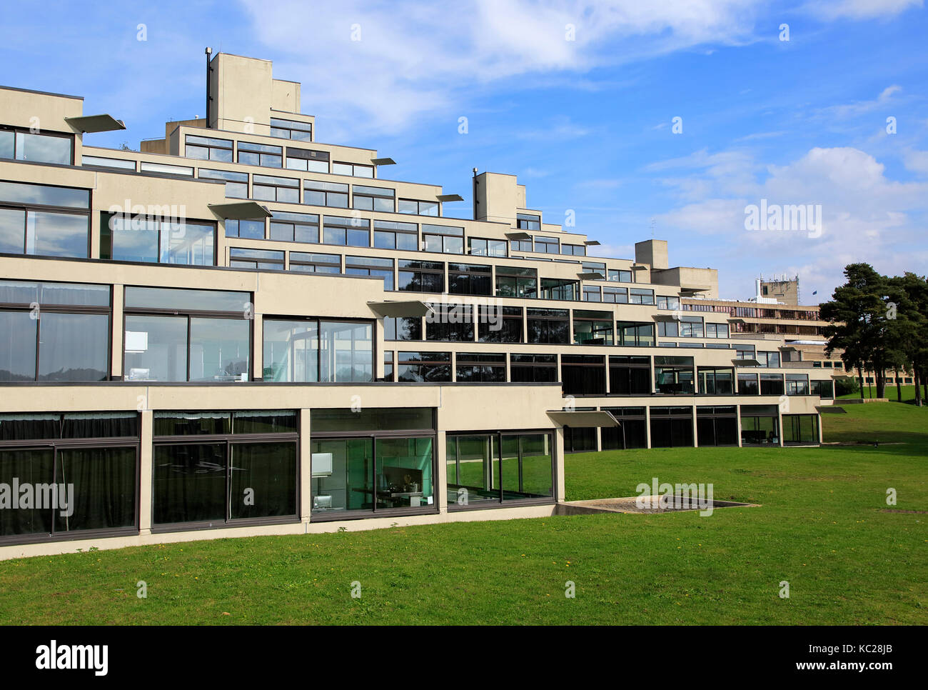 Uea norfolk norwich university ziggurat architecture hi-res stock ...