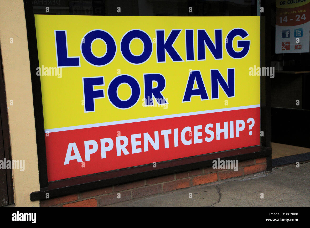 Advertising poster Nova training apprenticeships advice shop, East ...