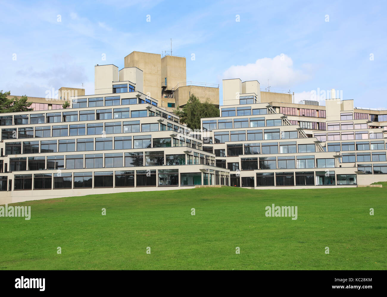 Uea norfolk norwich university ziggurat architecture hi-res stock ...