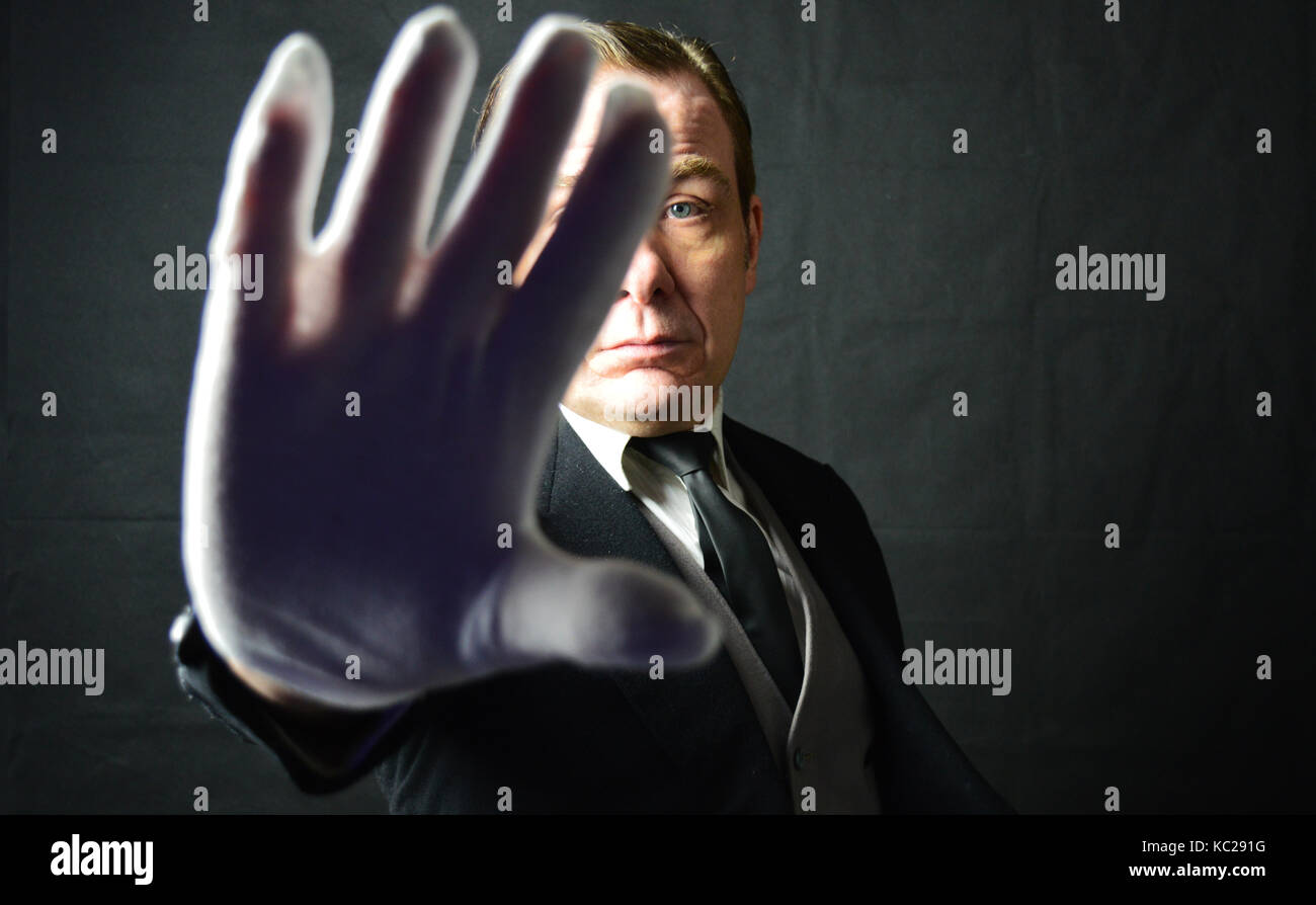 British Classic Butler Stock Photo - Alamy