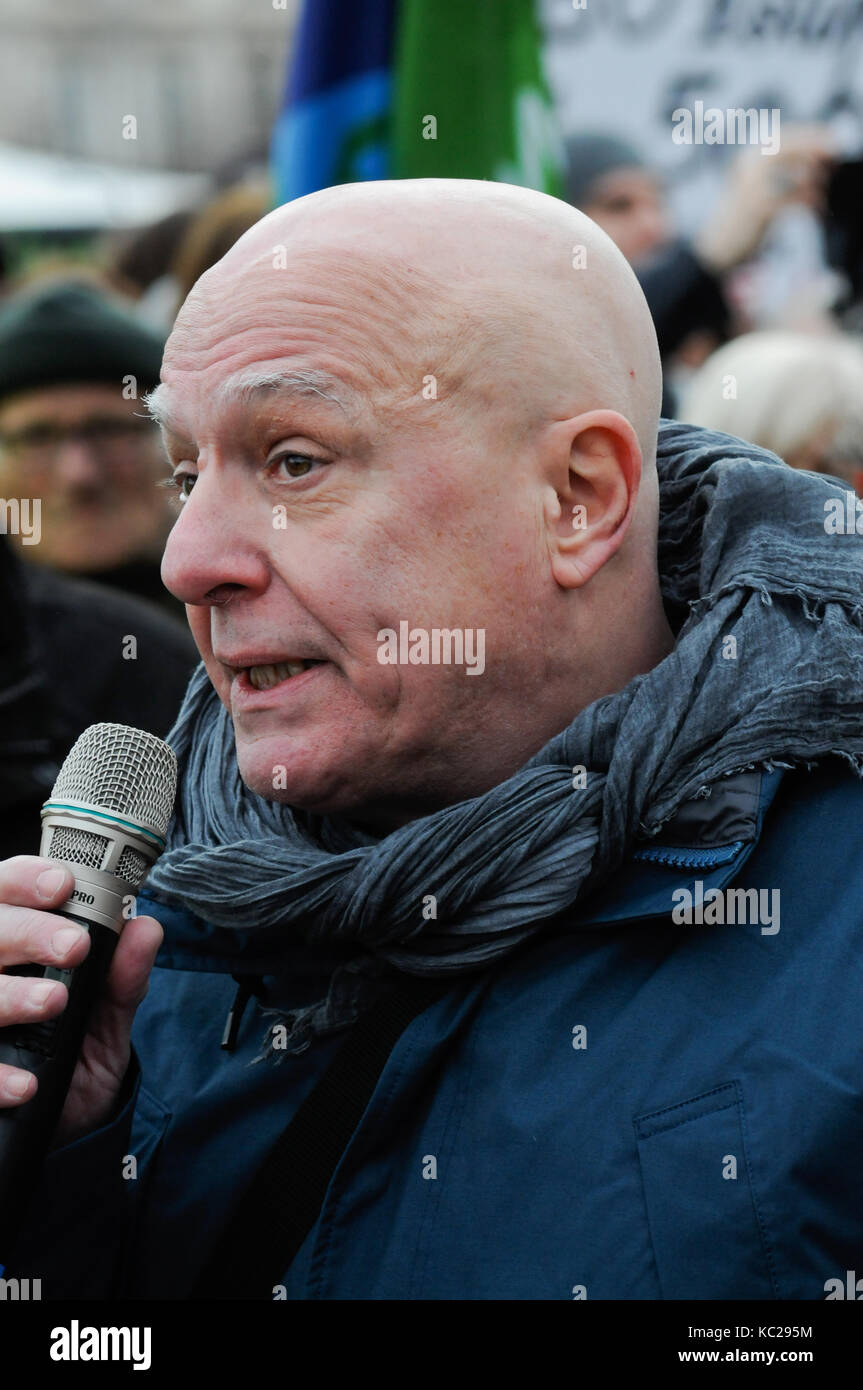 French journalist Fabrice Nicolino talks in Lyon (France Stock Photo ...