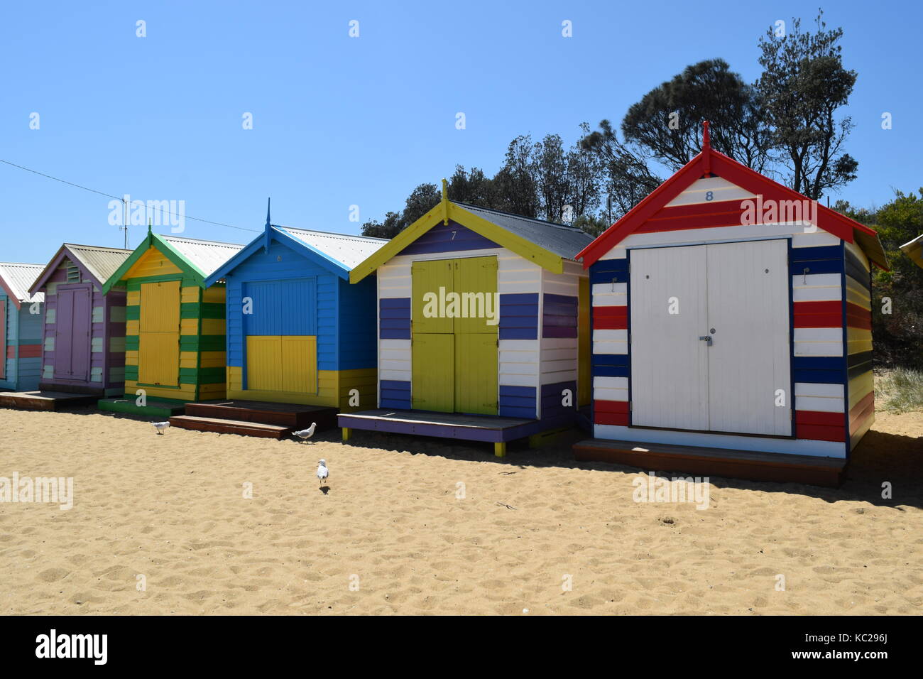 Bathing boxes brighton beach on hi-res stock photography and images - Alamy