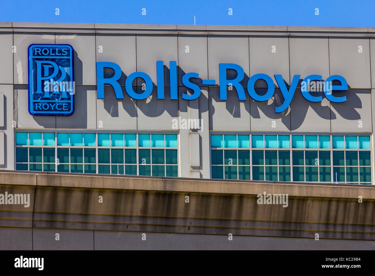 Indianapolis - Circa September 2017: Rolls-Royce Aerospace Jet Turbine ...