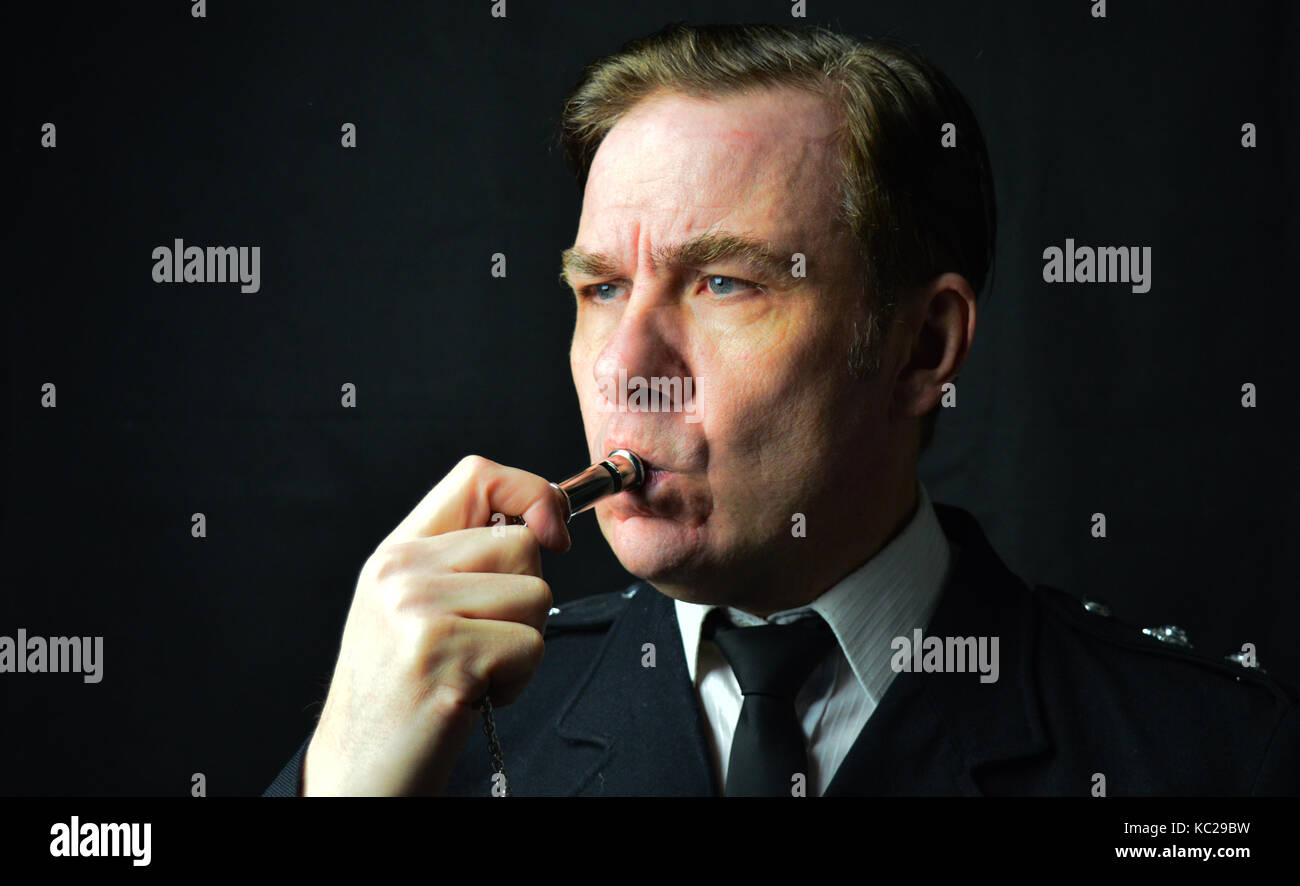 British Police Officer Stock Photo - Alamy