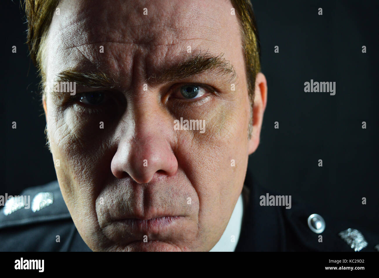 British Police Officer Stock Photo - Alamy