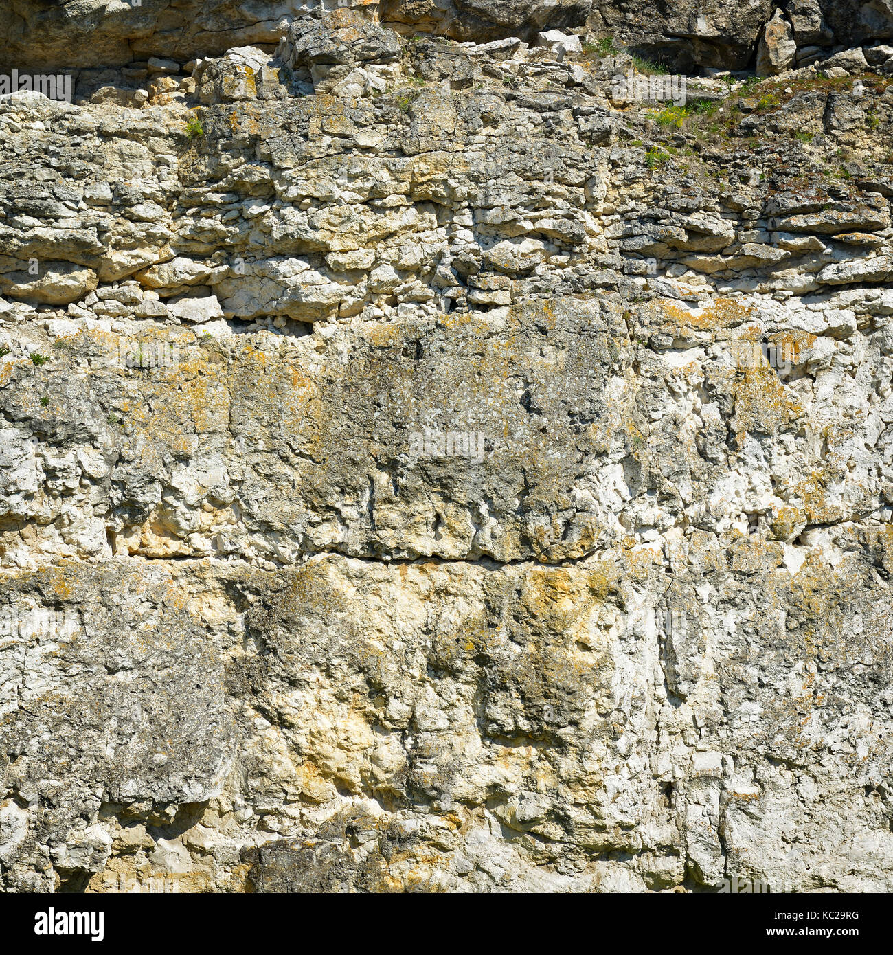 Geological section of sedimentary rocks. Background Stock Photo - Alamy
