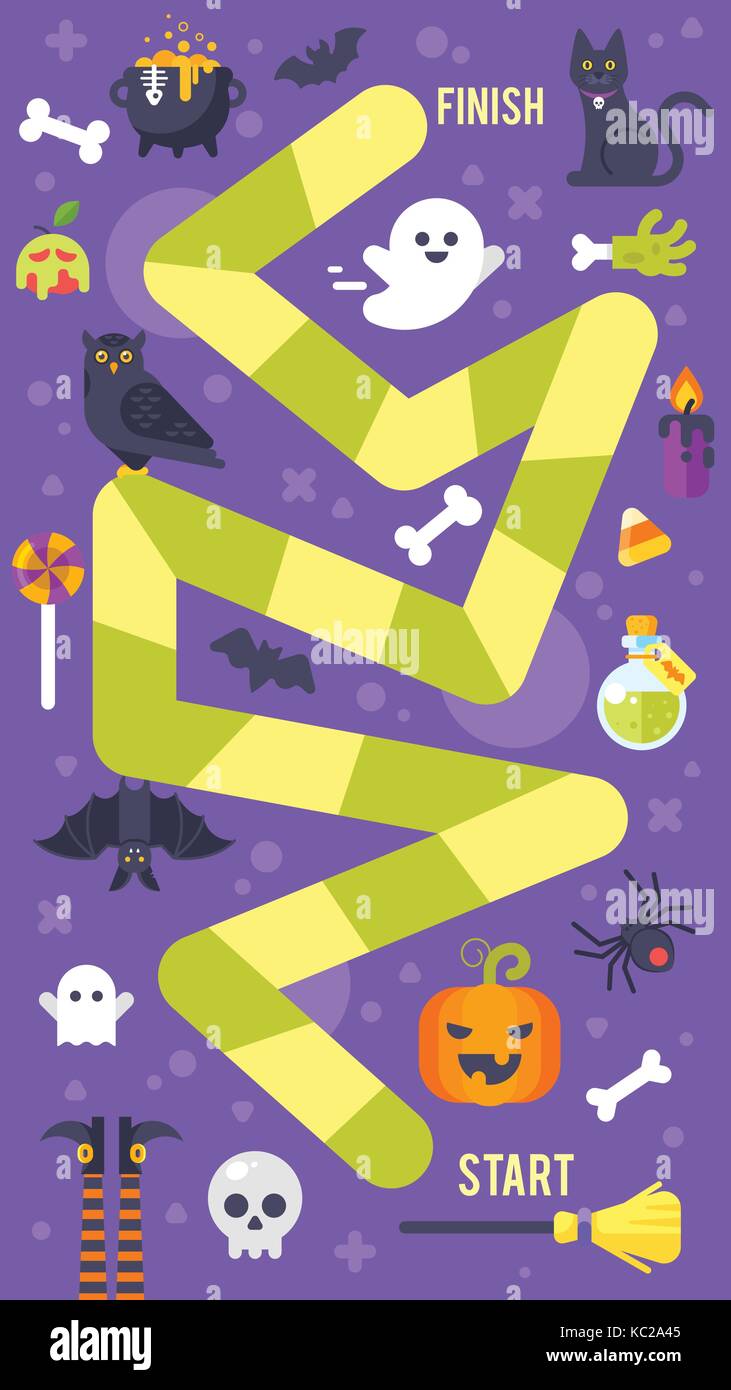 kids Halloween game template Stock Vector Image & Art - Alamy