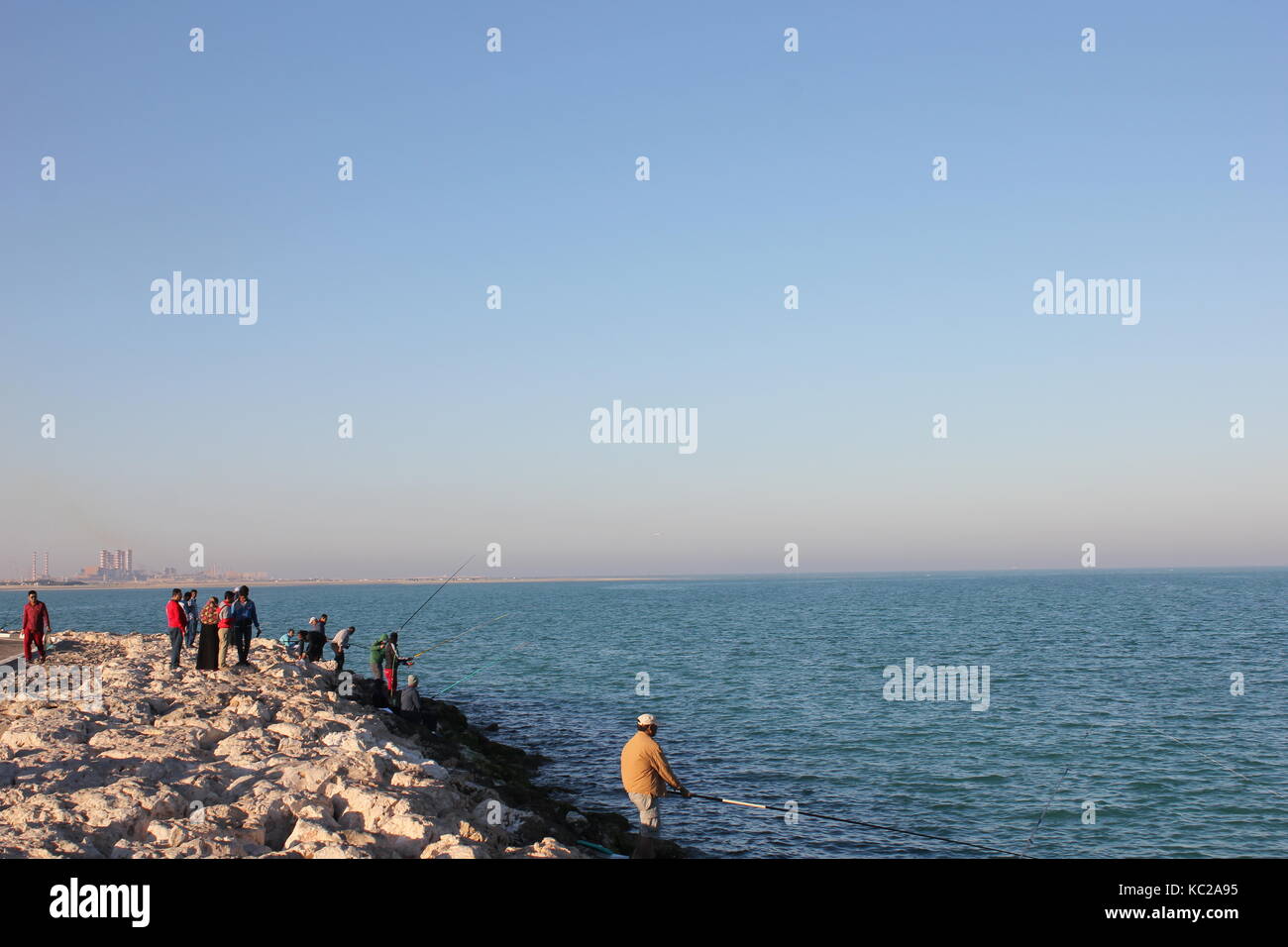 Fishing, Doha, Qatar Stock Photo - Alamy