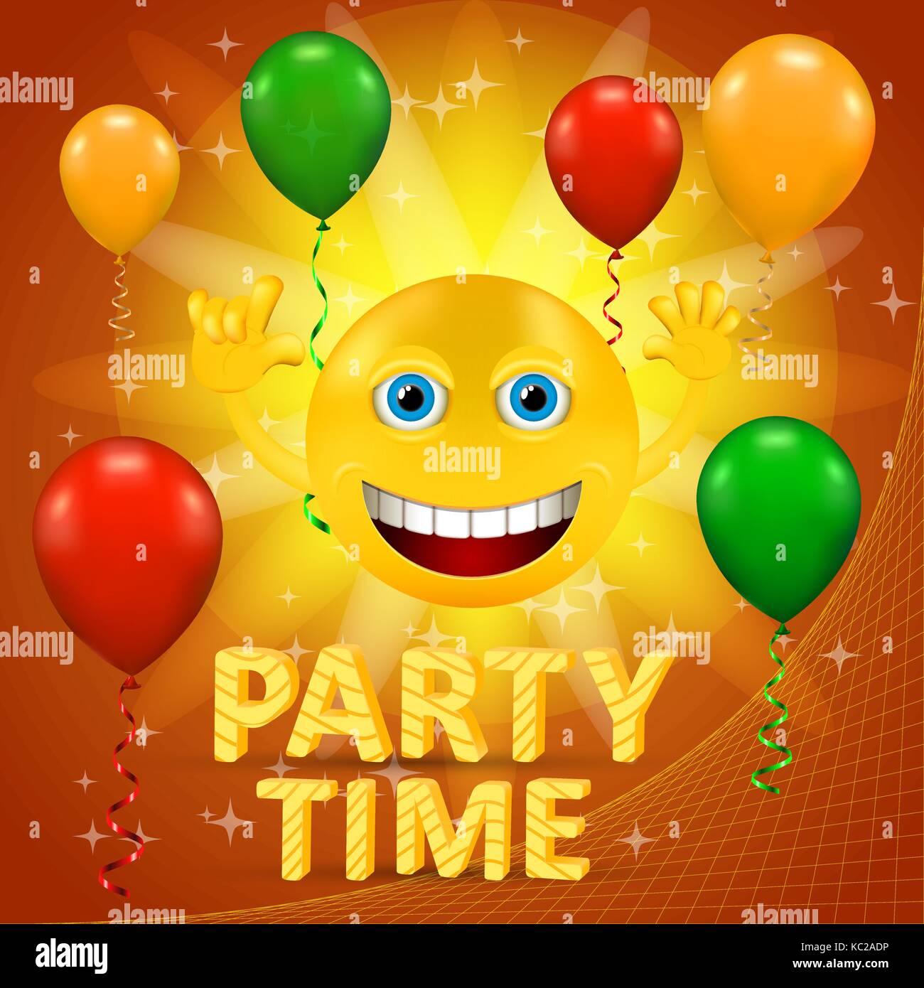 Yellow smiley emoticons, emoji, vector illustration Stock Vector Image ...