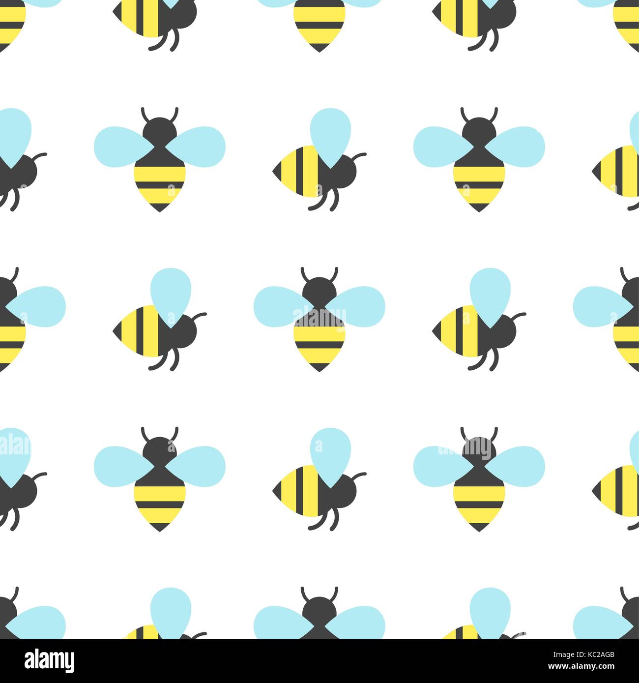 seamless pattern with bee Stock Vector Image & Art - Alamy