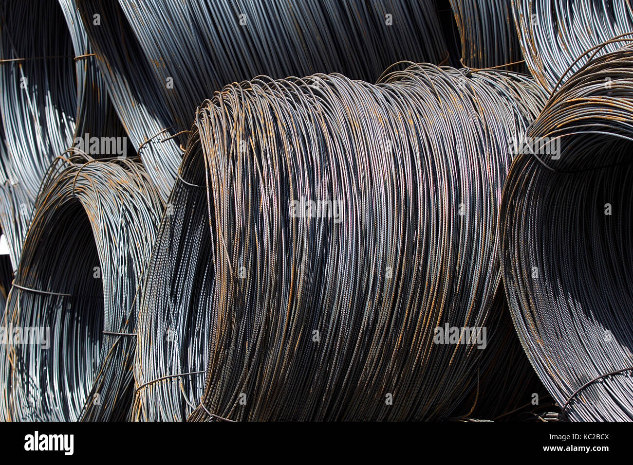 Thin metal reinforcement wound into bays at the metal products ...