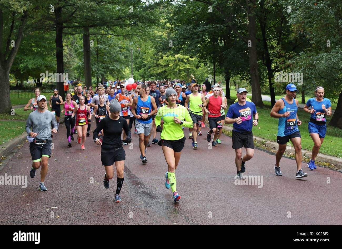 Runners in the Twin Cities Marathon in Minneapolis, Minnesota, USA ...