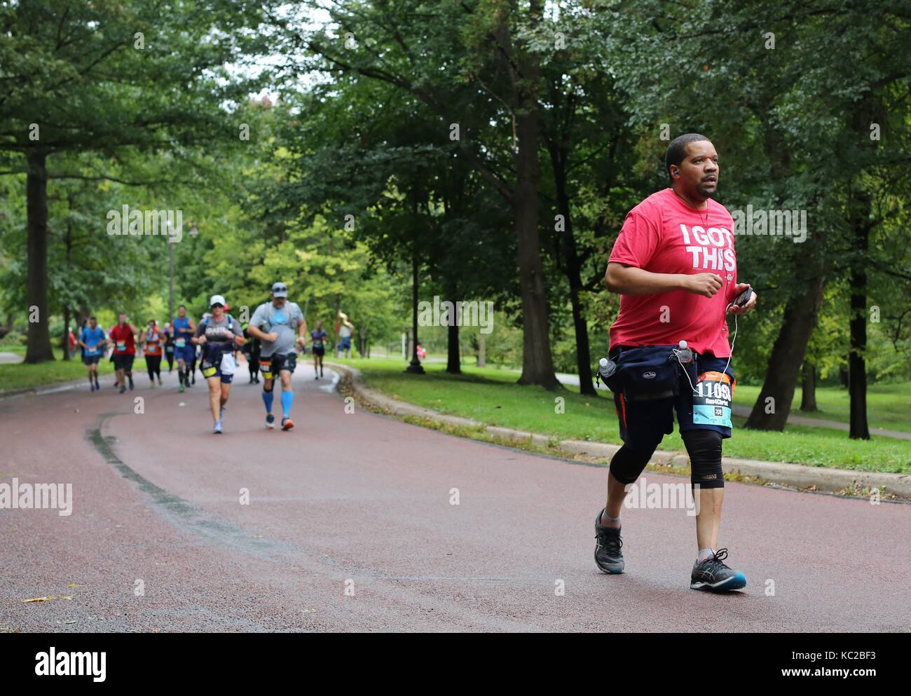 Runners in the Twin Cities Marathon in Minneapolis, Minnesota, USA ...