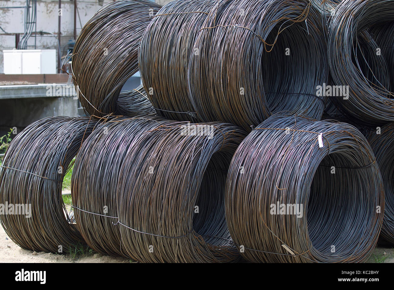 Thin metal reinforcement wound into bays at the metal products ...