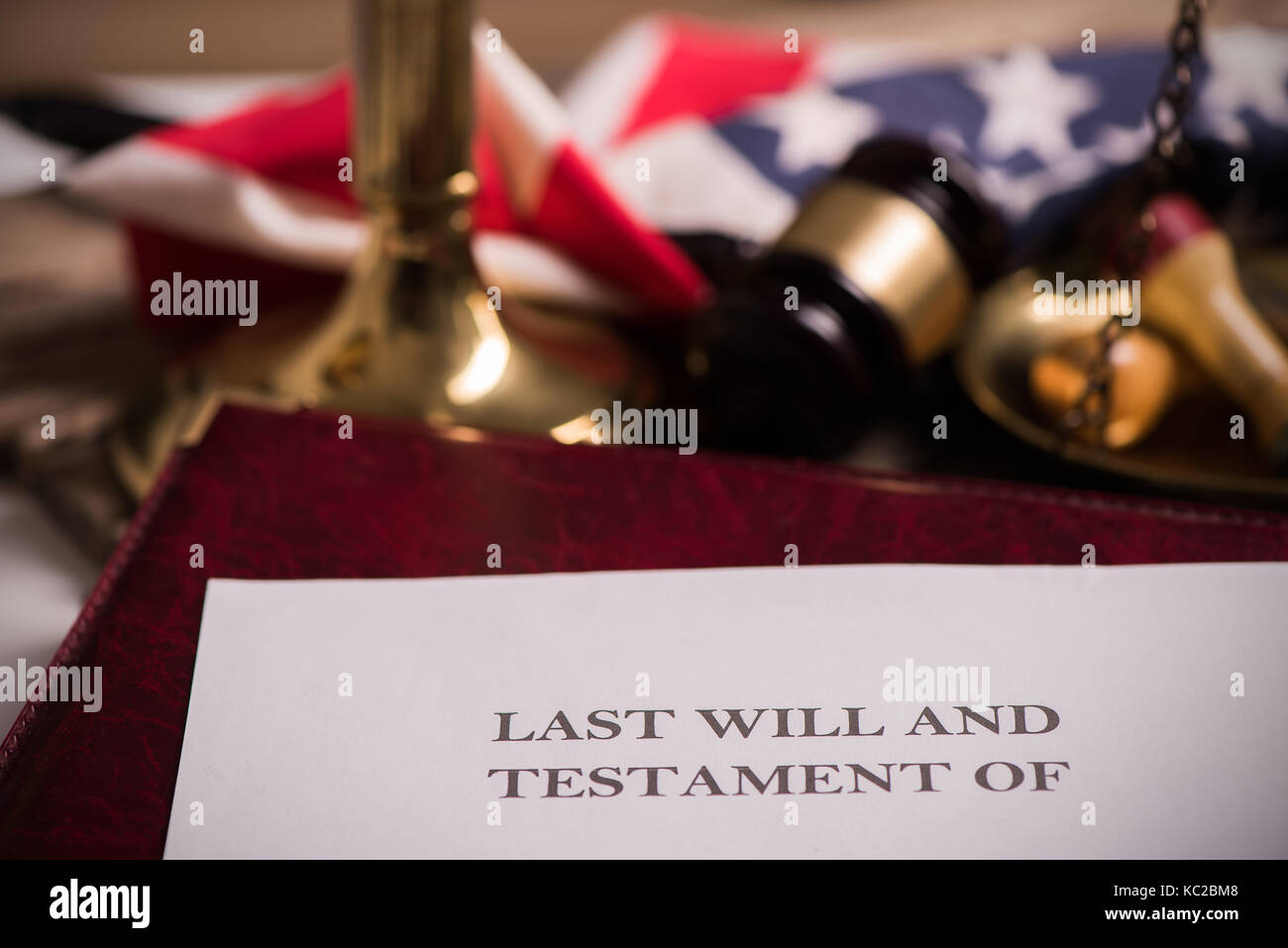Last Will And Testament Document On Desk Stock Photo - Alamy