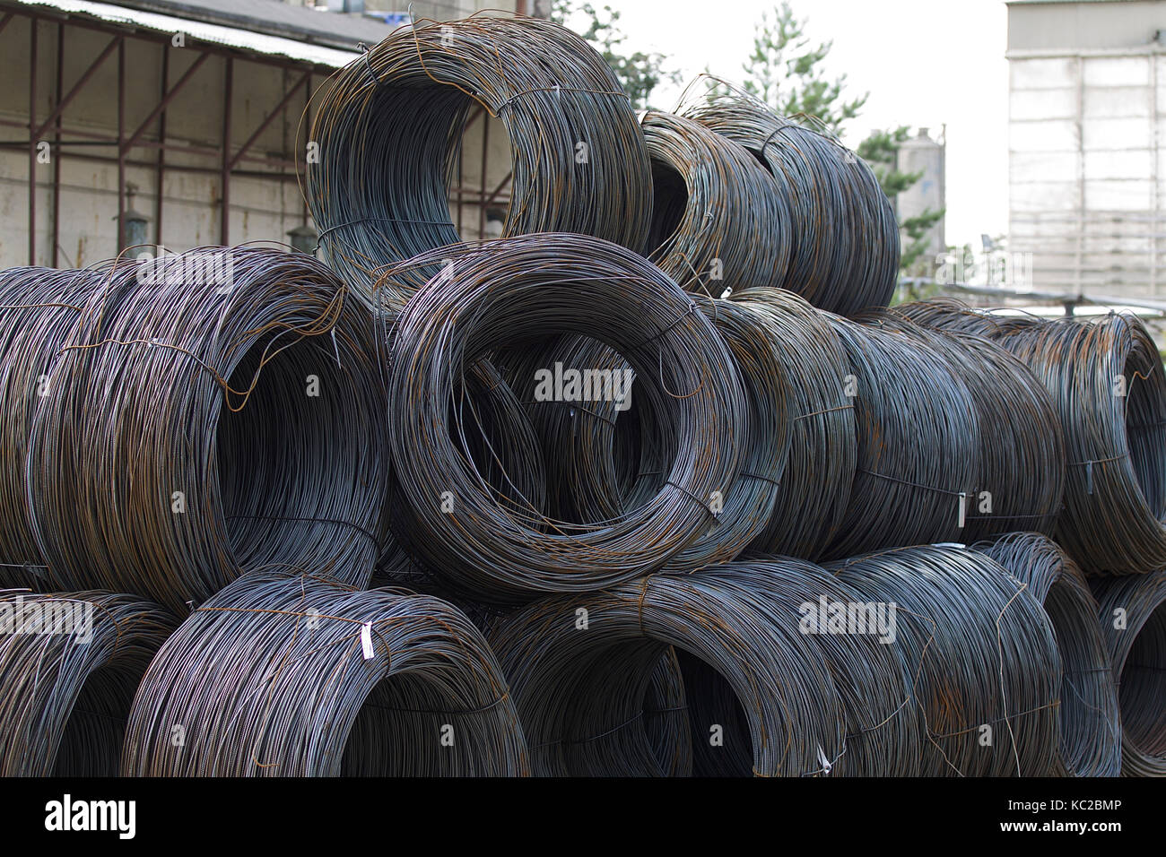 Thin metal reinforcement wound into bays at the metal products ...