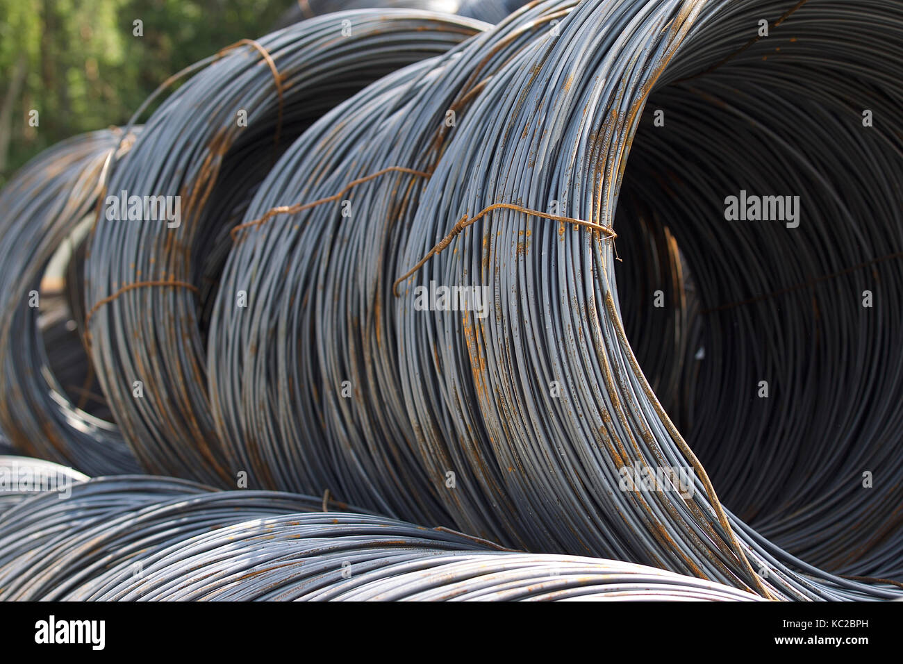 Thin metal reinforcement wound into bays at the metal products ...