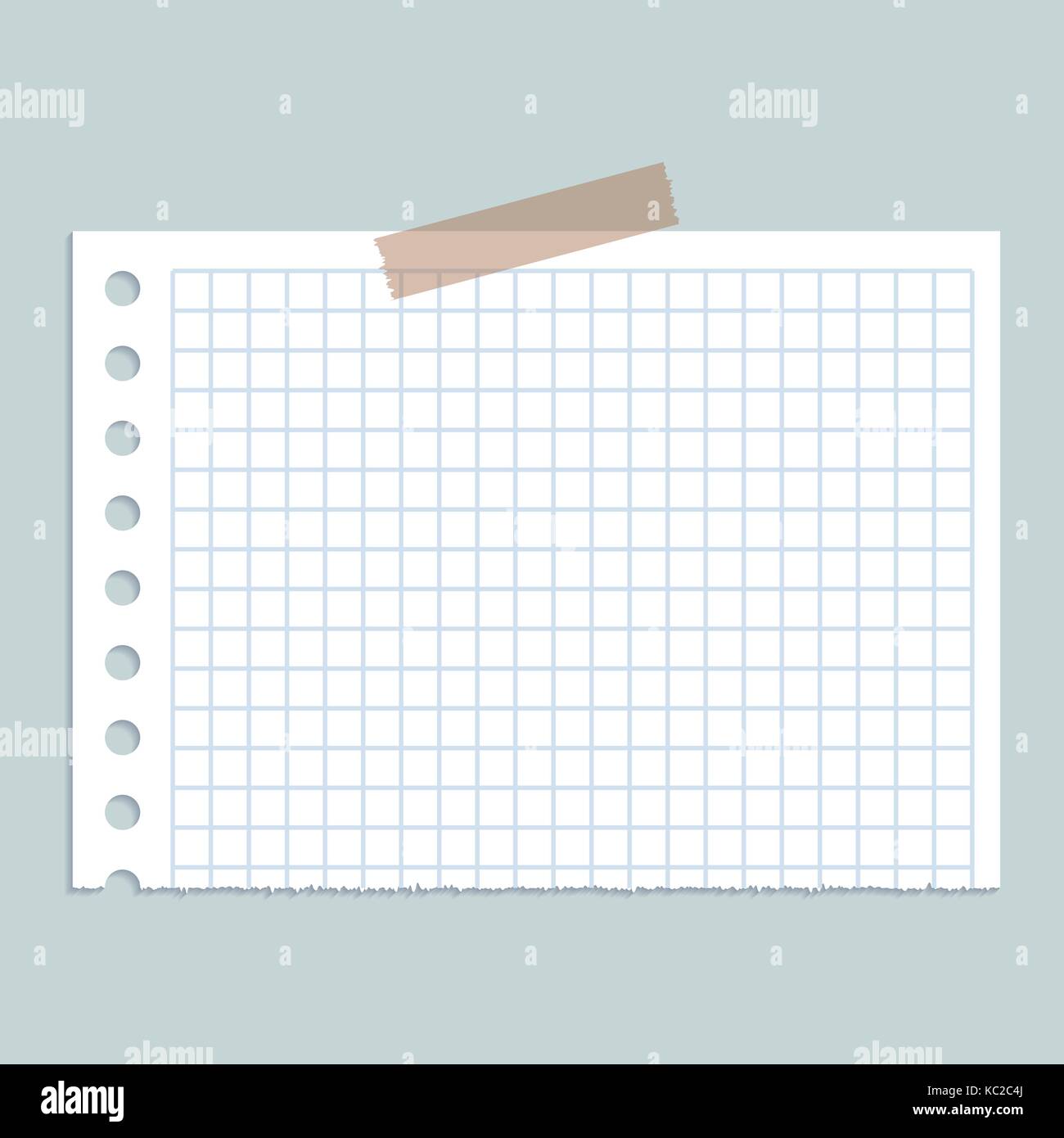 Piece of paper on wall concept background, realistic style Stock Vector ...