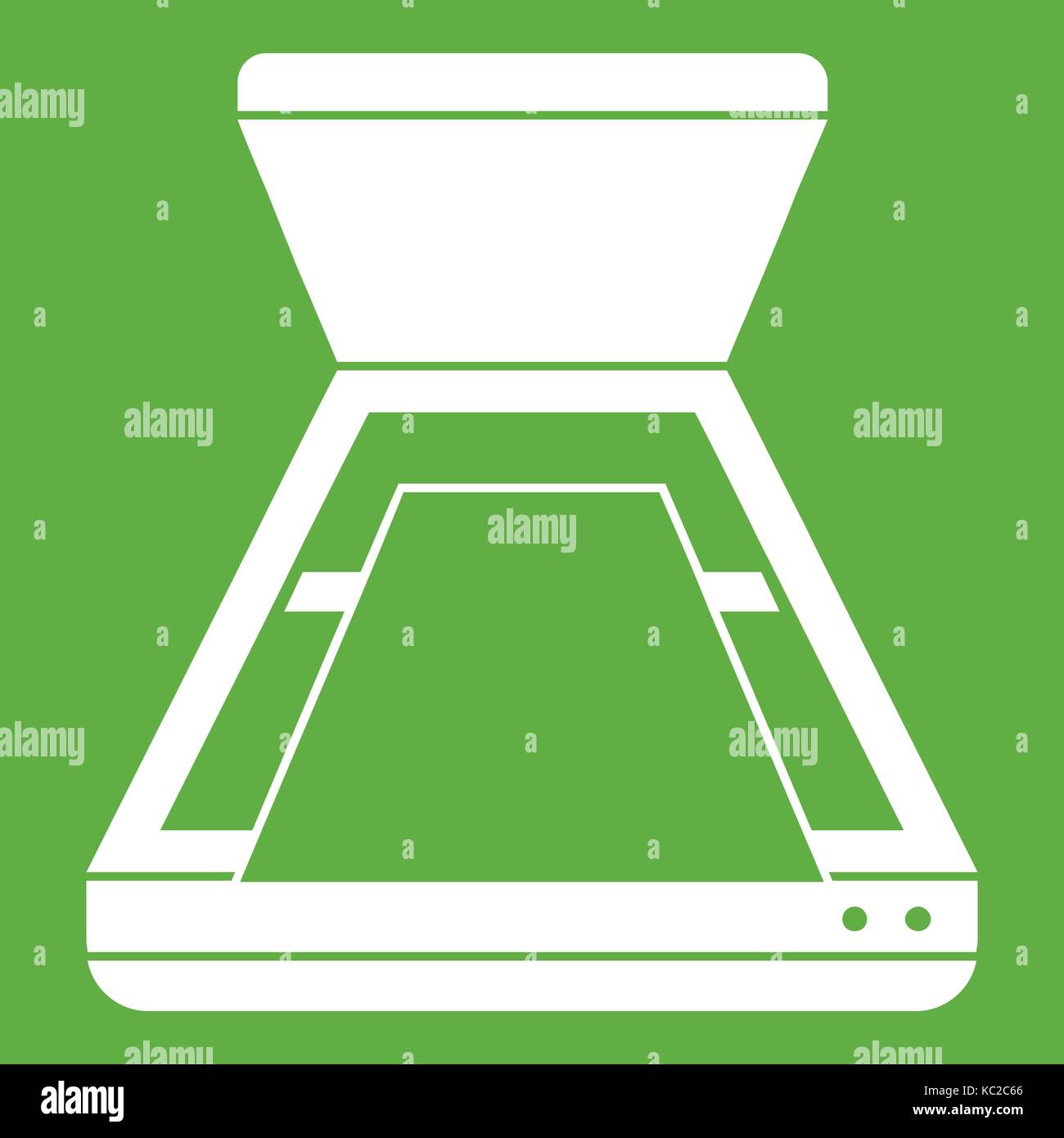 Open scanner icon green Stock Vector Image & Art - Alamy