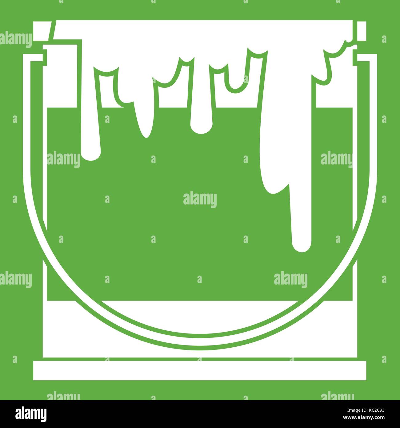 Paint can icon green Stock Vector Image & Art - Alamy