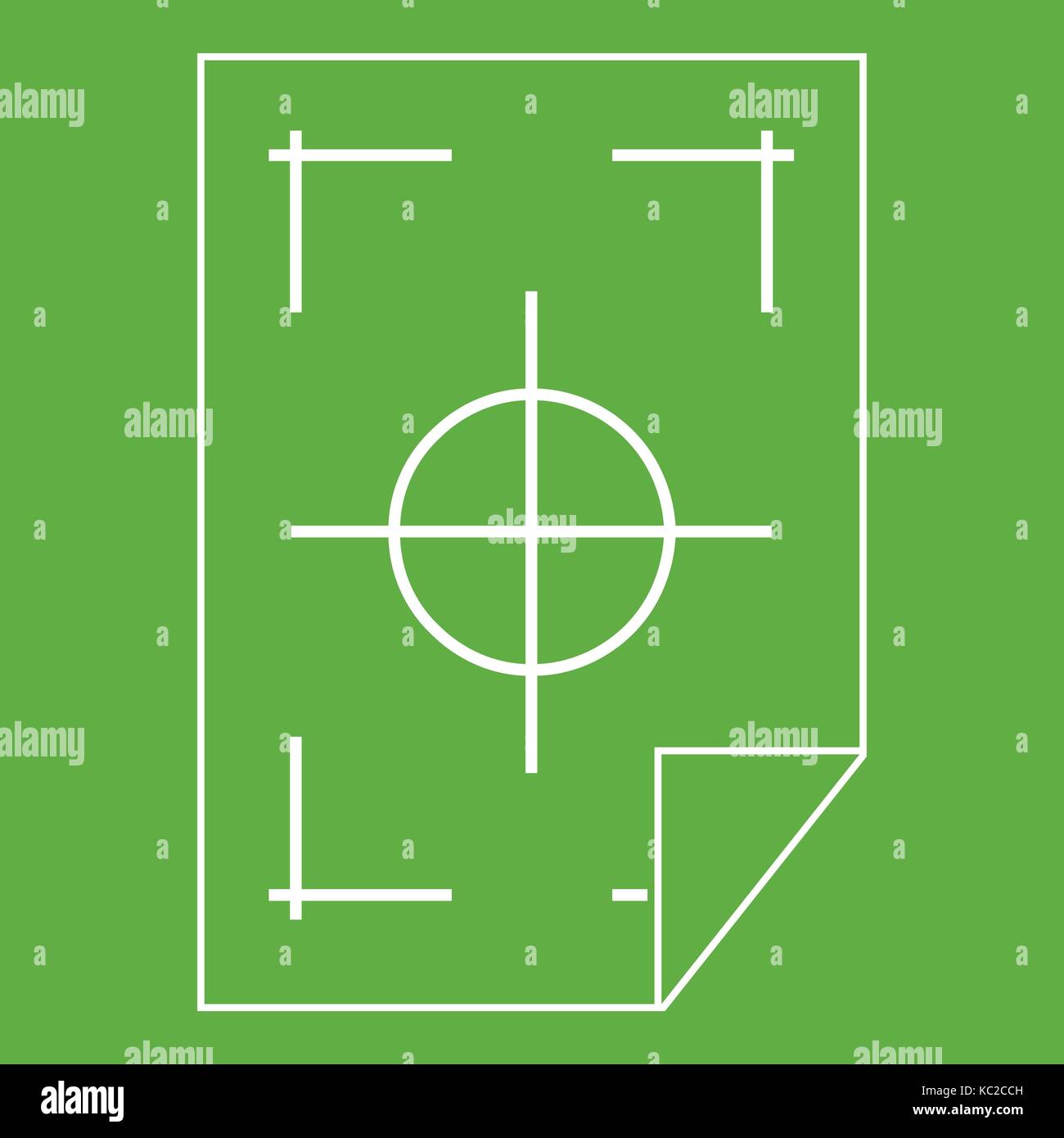 Printer marks on a paper icon green Stock Vector Image & Art - Alamy