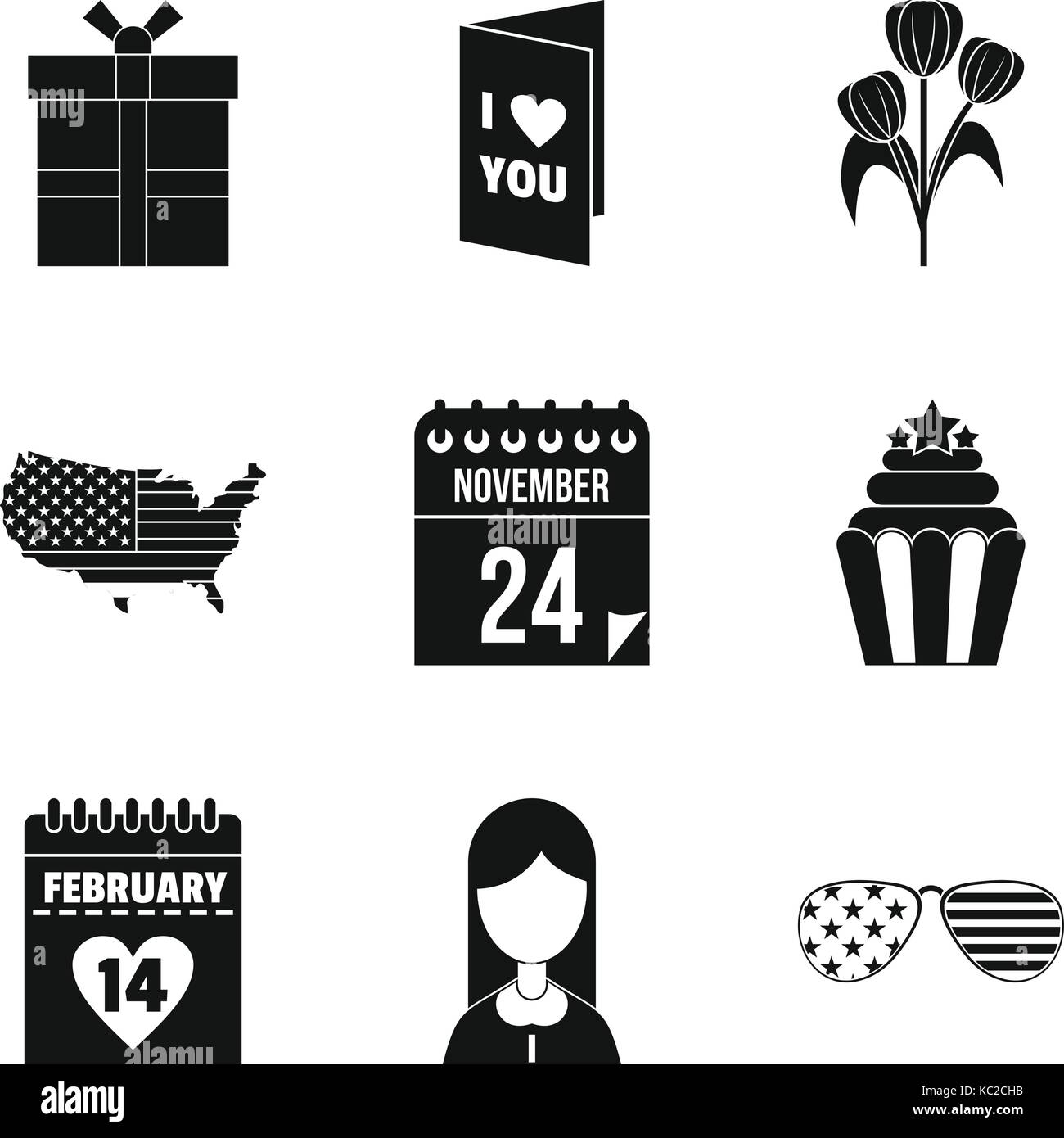 List icons set, simple style Stock Vector Image & Art - Alamy