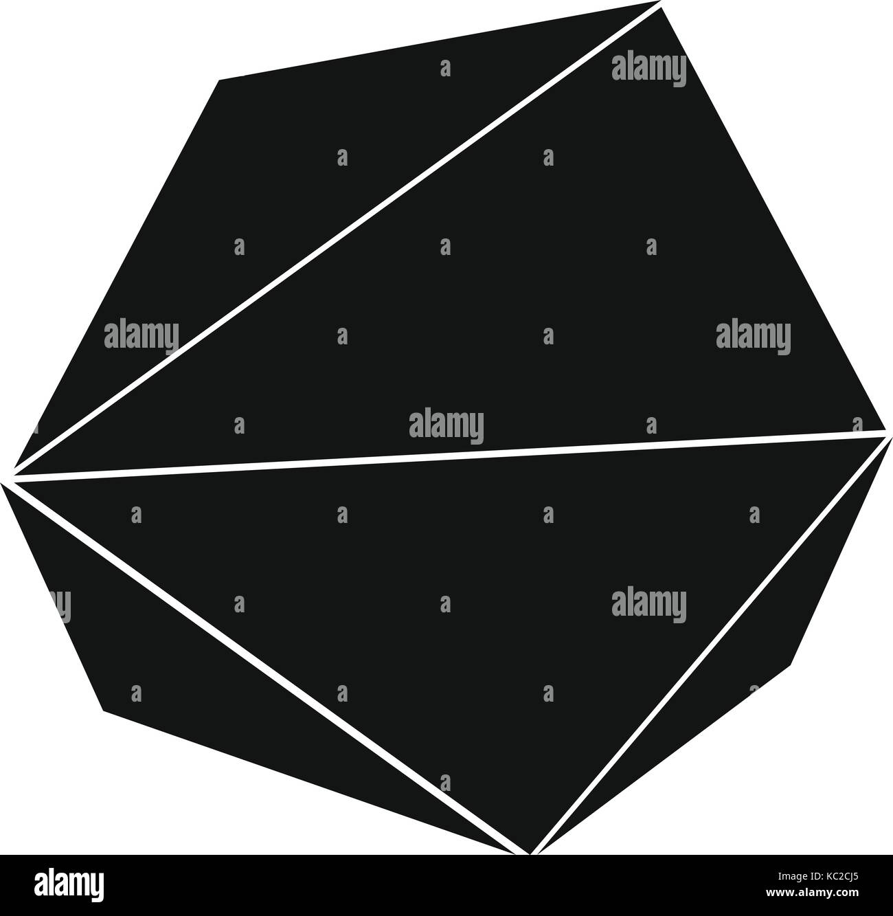 Origami stone icon, simple black style Stock Vector Image & Art - Alamy