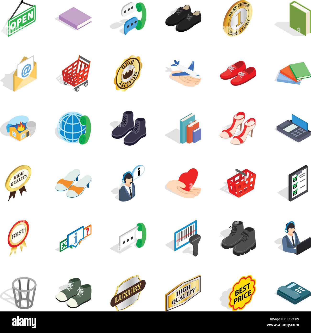 Label quality luxury isometric hi-res stock photography and images - Alamy