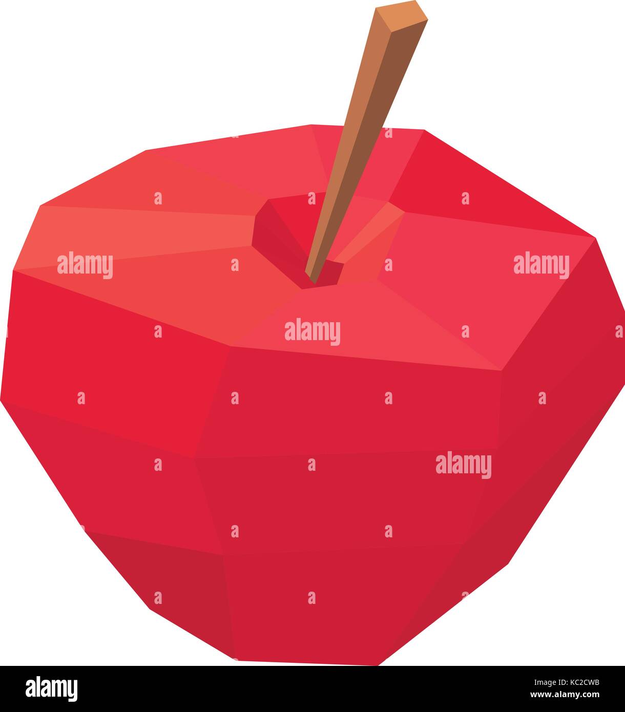 Polygonal apples icon, isometric 3d style Stock Vector Image & Art - Alamy