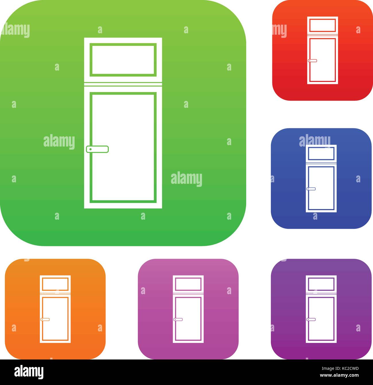 Wooden window set color collection Stock Vector Image & Art - Alamy