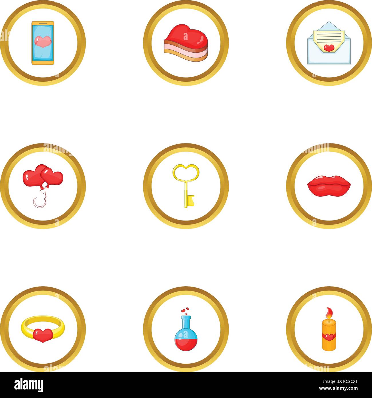 Present icons set, cartoon style Stock Vector Image & Art - Alamy