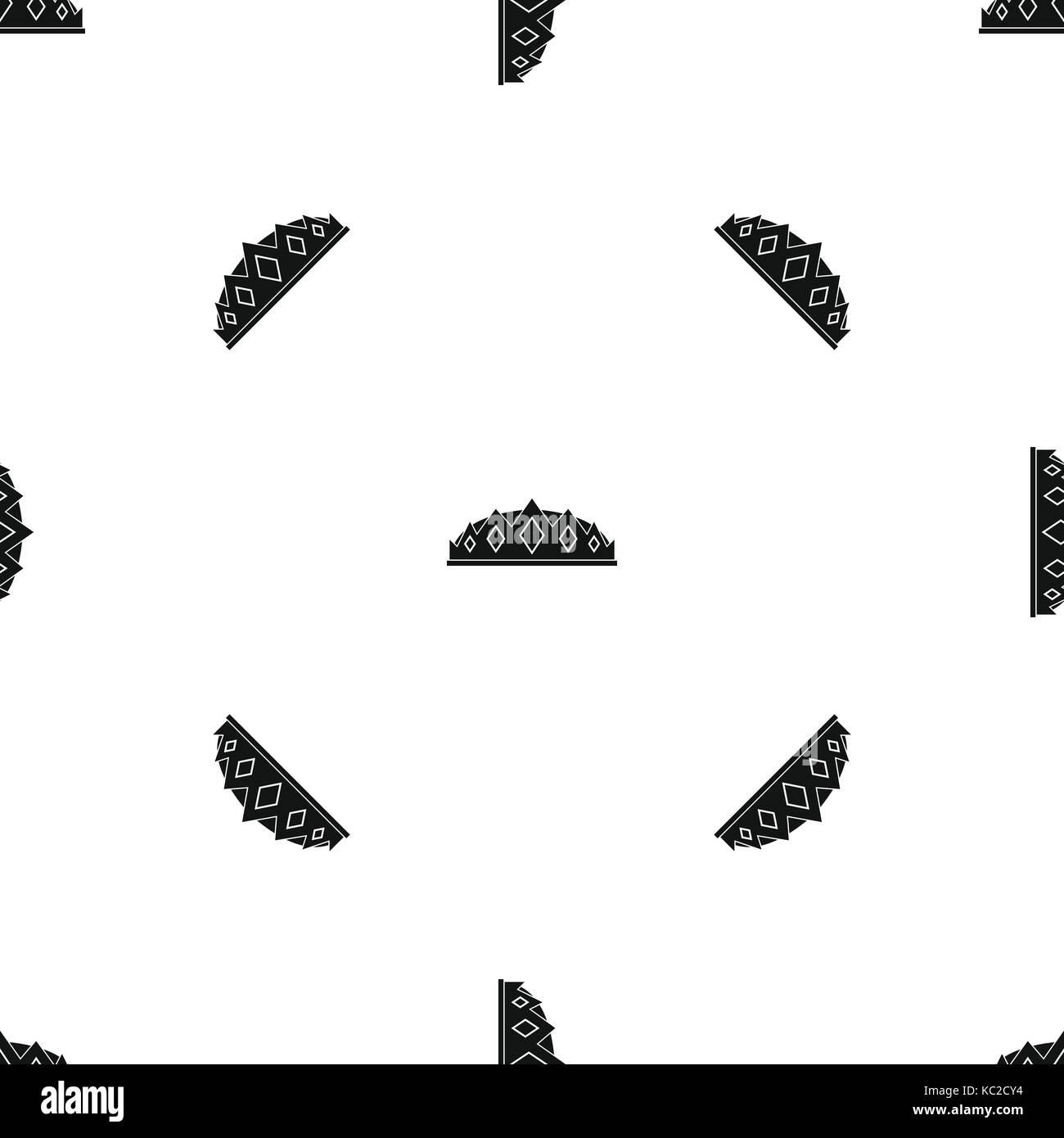 Small crown pattern seamless black Stock Vector Image & Art - Alamy