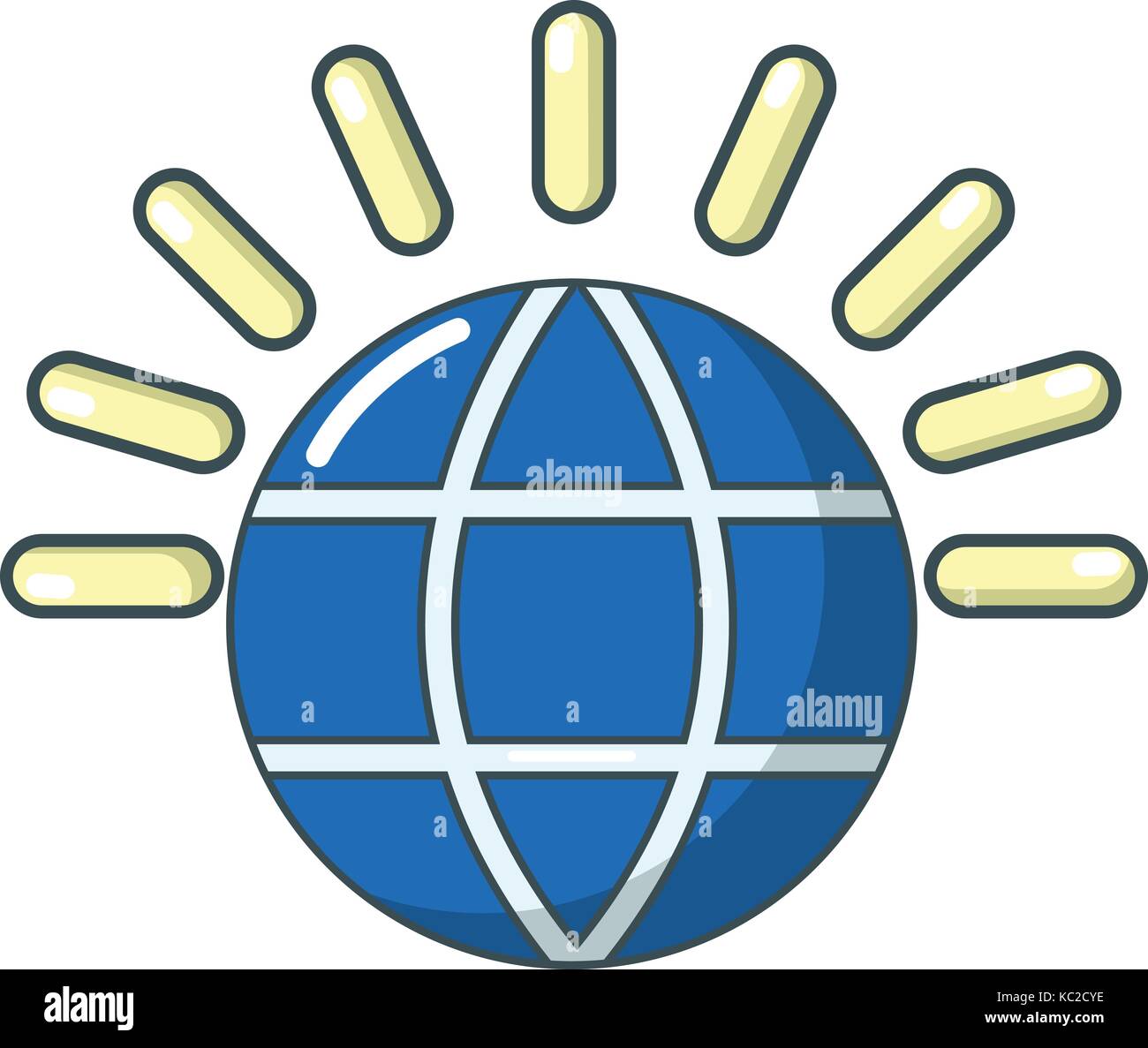 Global communication icon, cartoon style Stock Vector Image & Art - Alamy