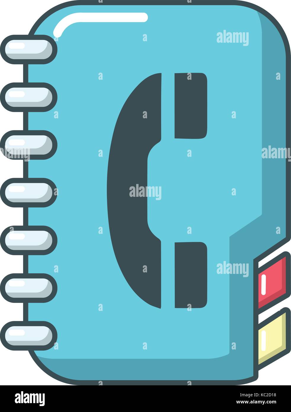 Phone book icon, cartoon style Stock Vector Image & Art - Alamy