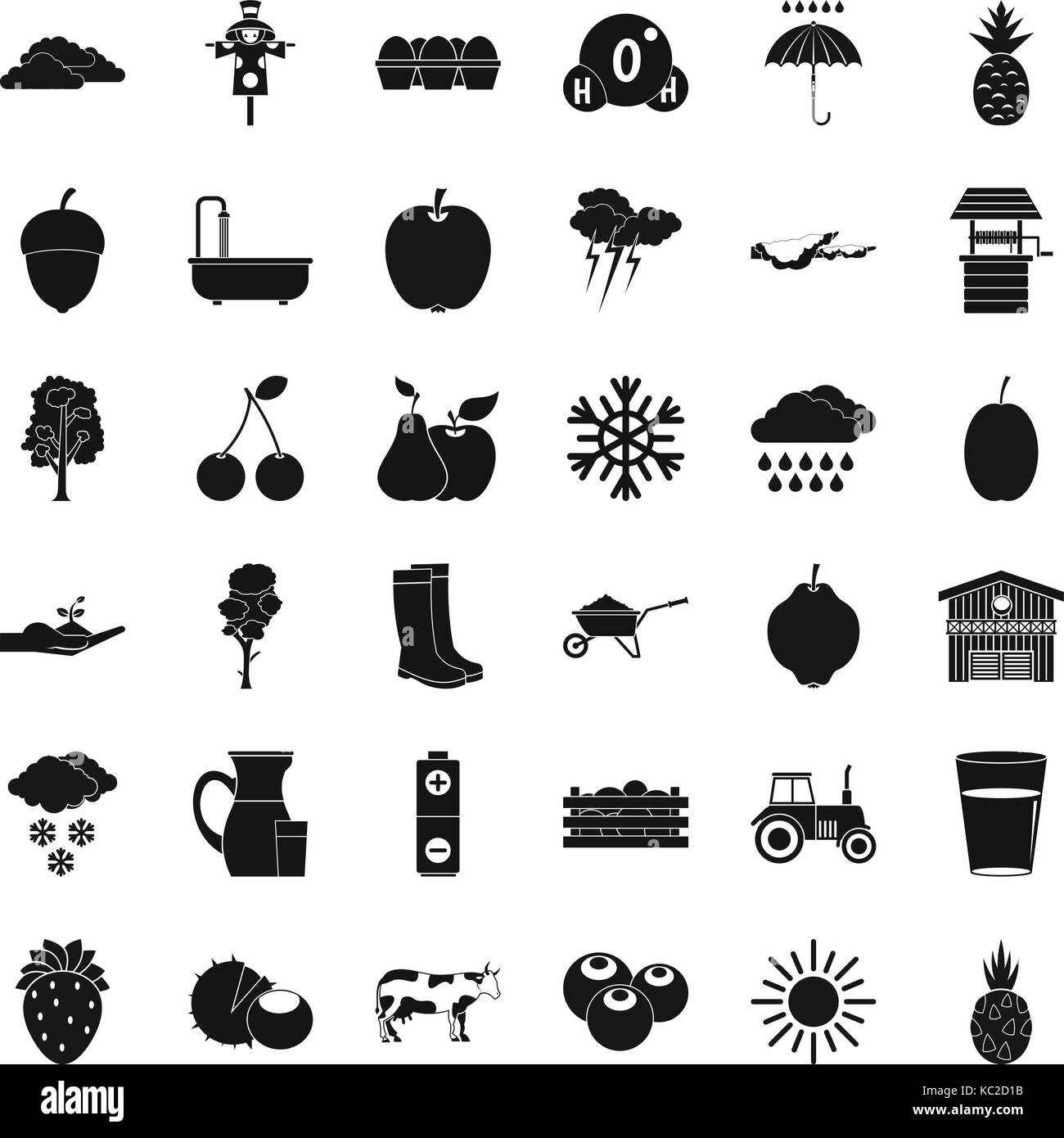 Season icons set, simple style Stock Vector Image & Art - Alamy