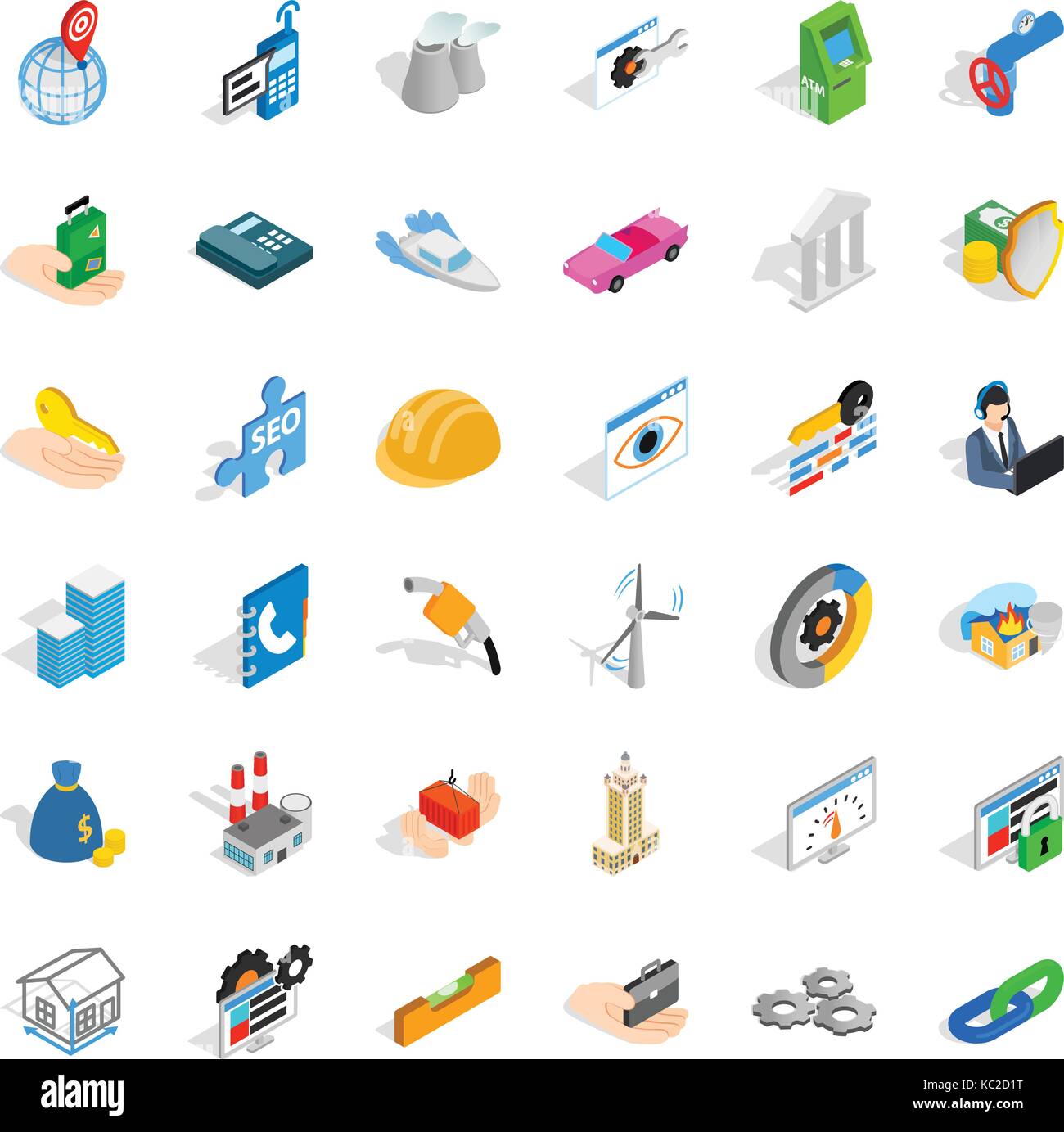 Helmet icons set, isometric style Stock Vector Image & Art - Alamy