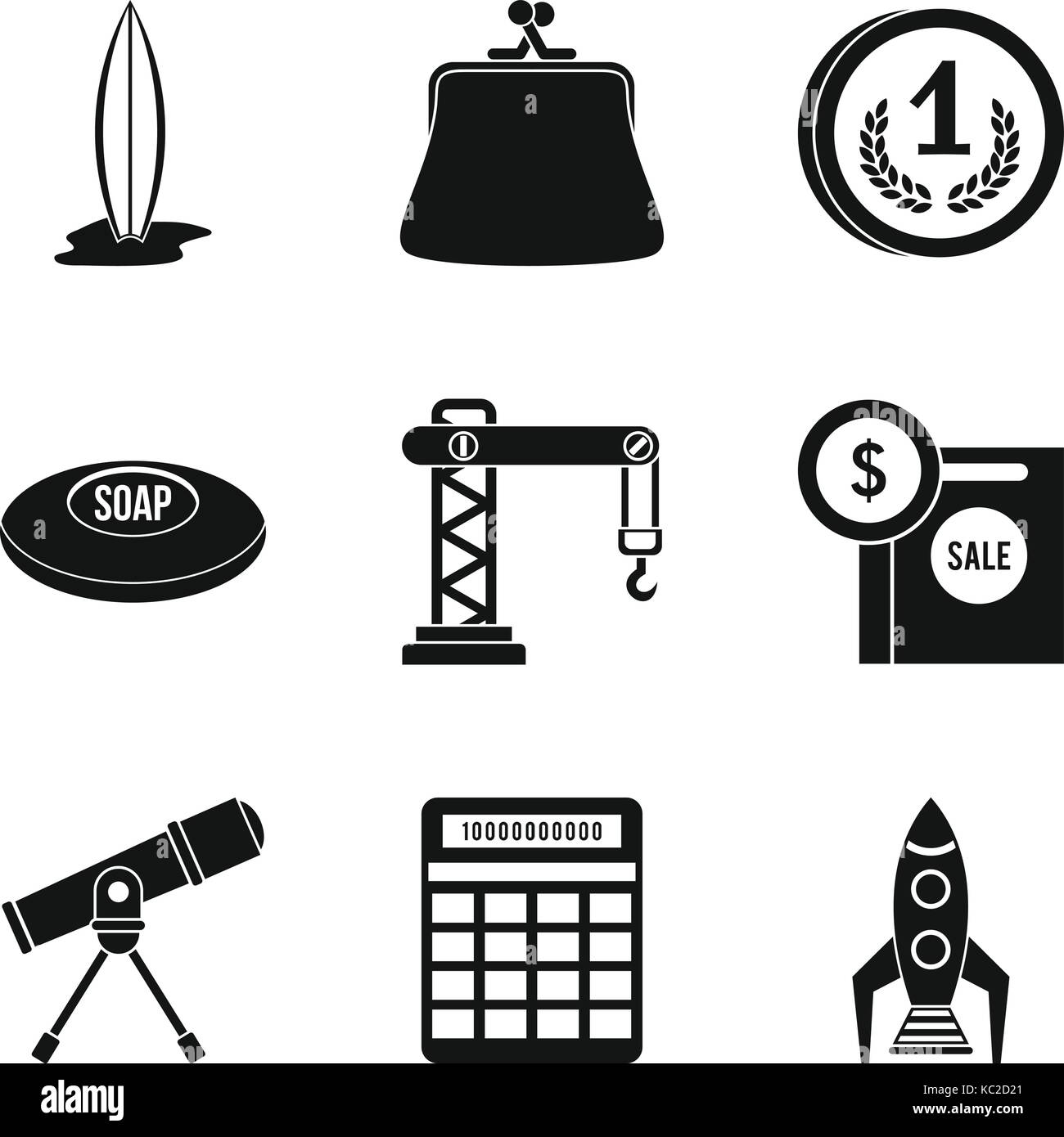 Poise icons set, simple style Stock Vector Image & Art - Alamy