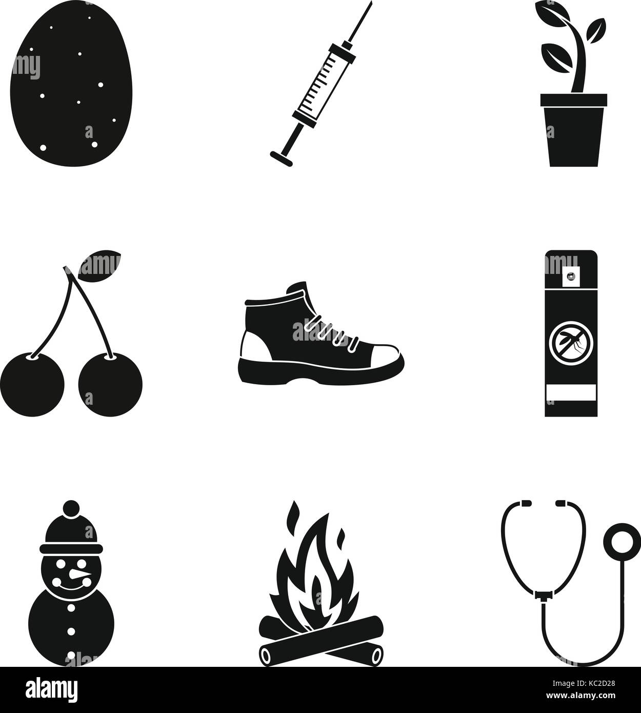 Scout icons set, simple style Stock Vector Image & Art - Alamy